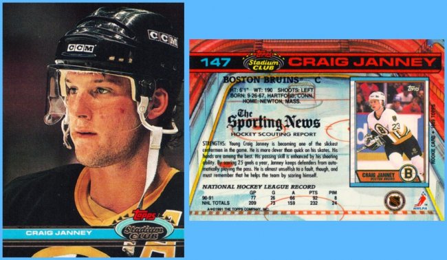 Craig Janney | Hockey Card Database Wiki | Fandom
