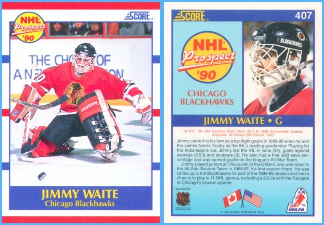 Jimmy Waite | Hockey Card Database Wiki | Fandom